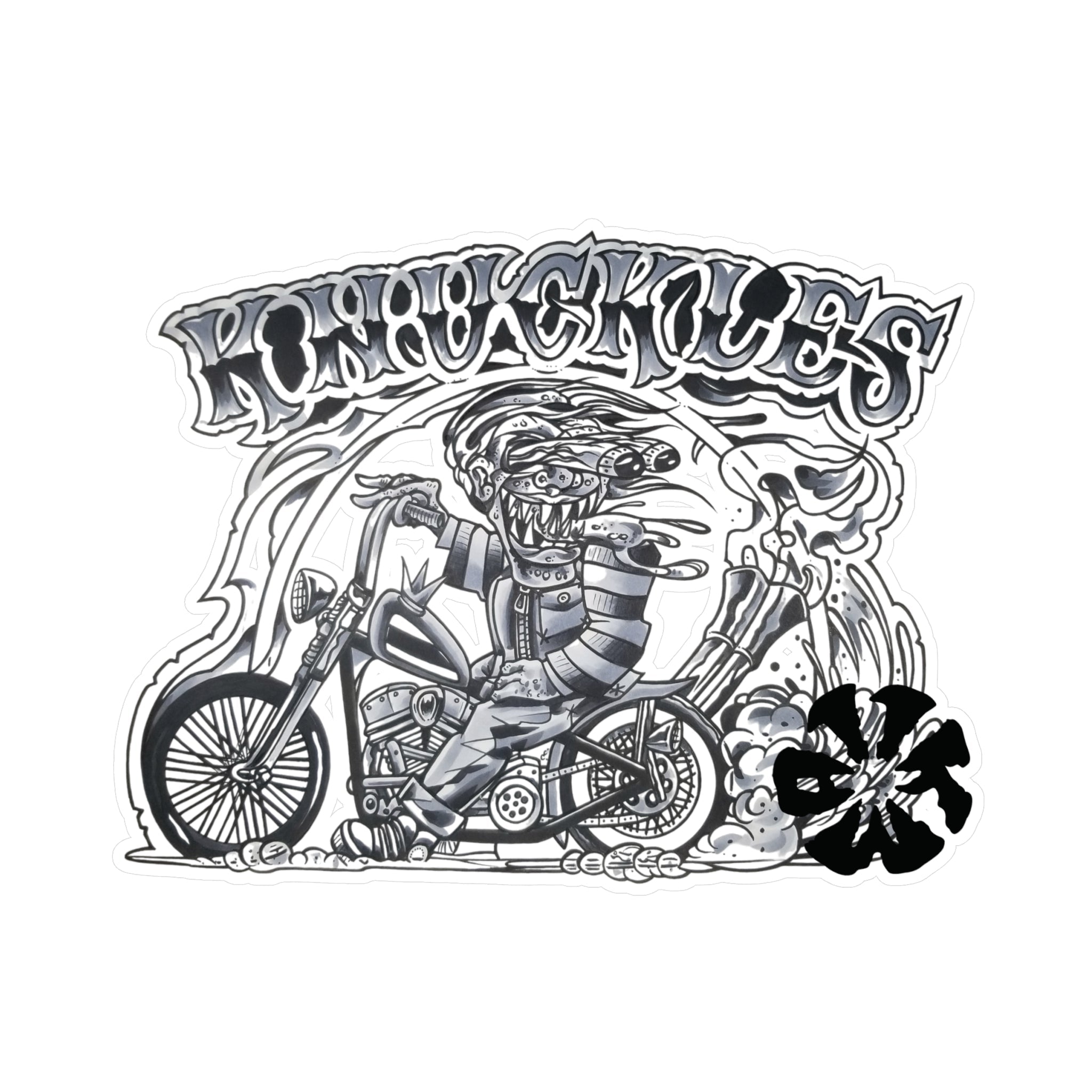 RideOrDie // Decal – Knuckles Motorcycle Art
