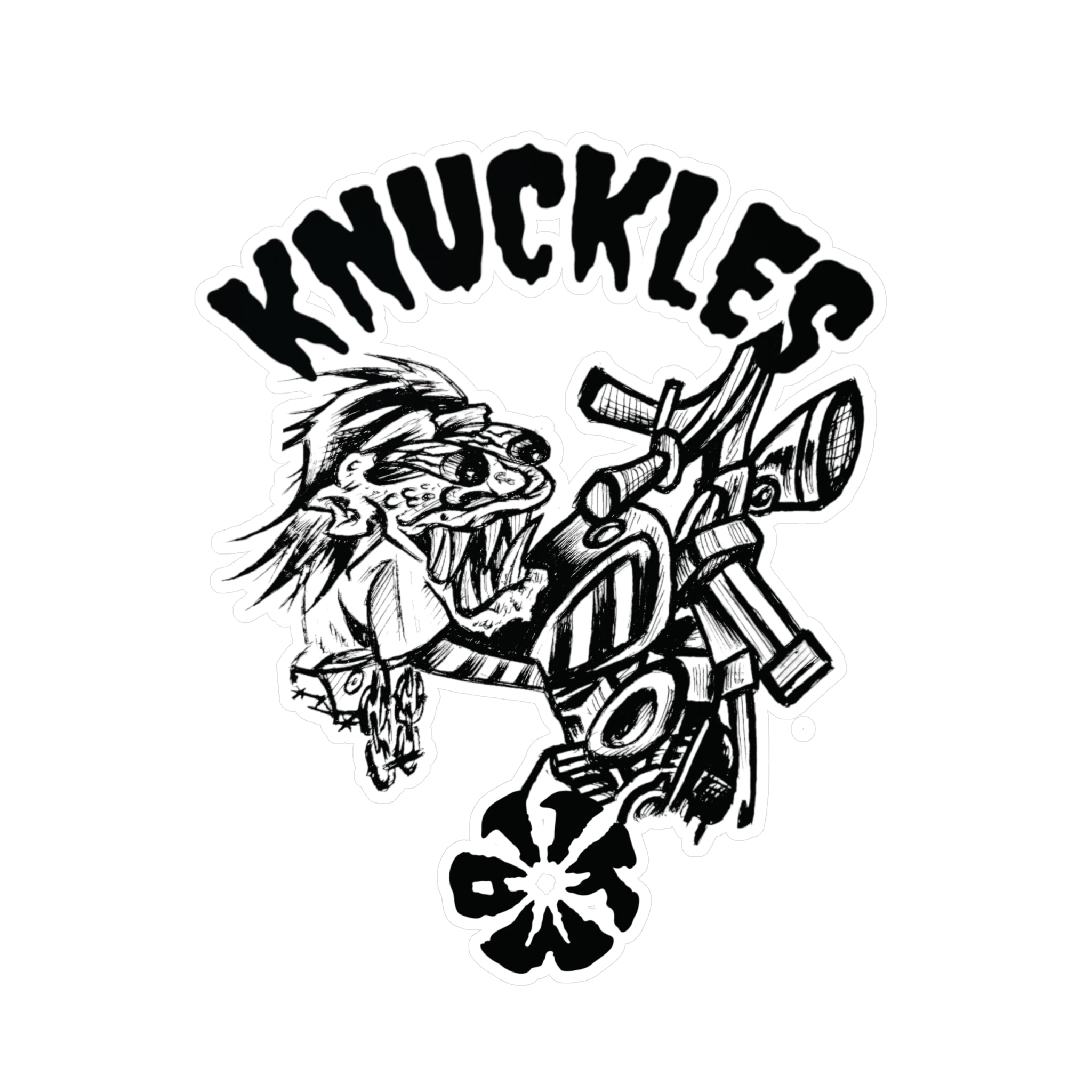 OGSideShow // Decal – Knuckles Motorcycle Art