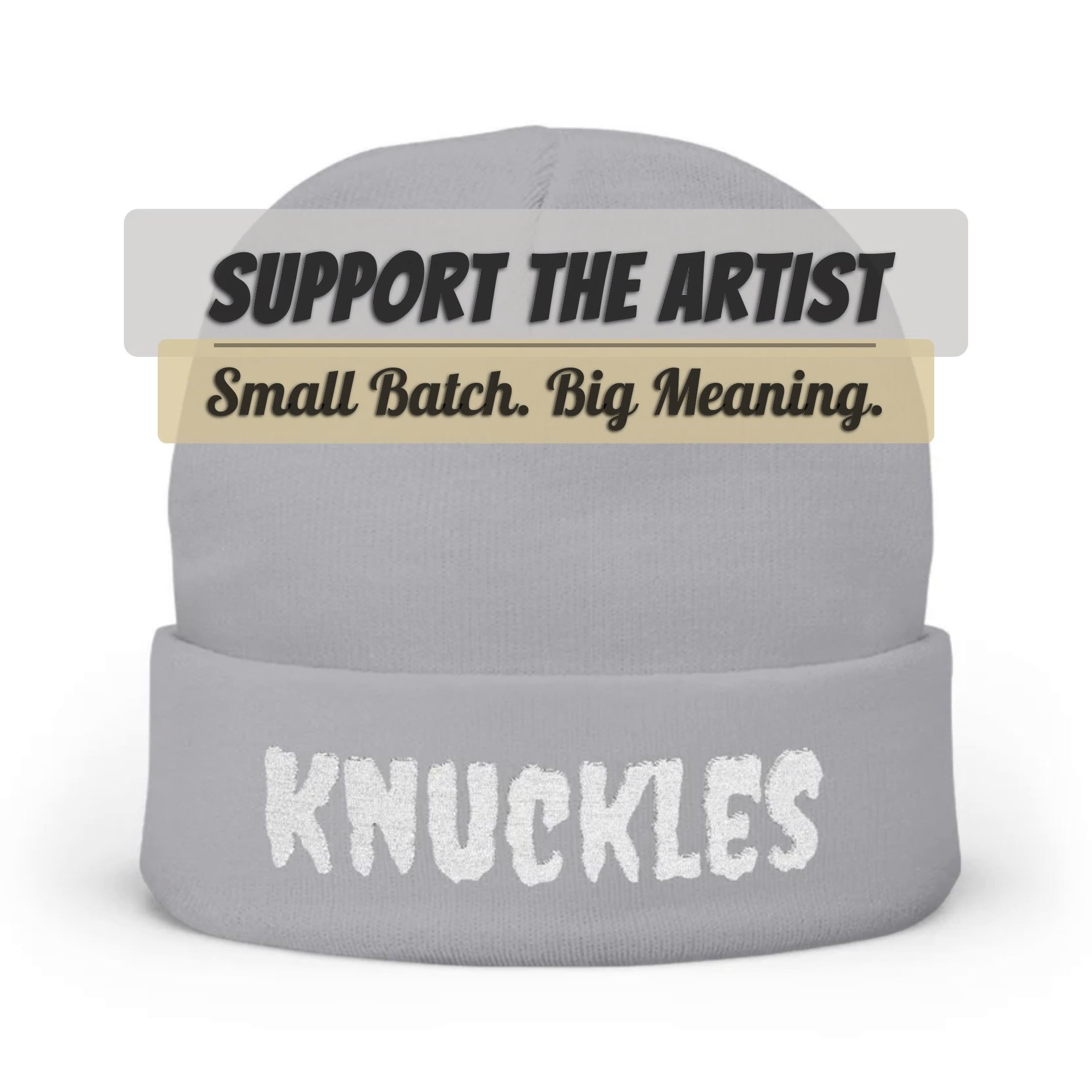 Knuckles // White Smoke Edition - Beanie – Knuckles Motorcycle Art